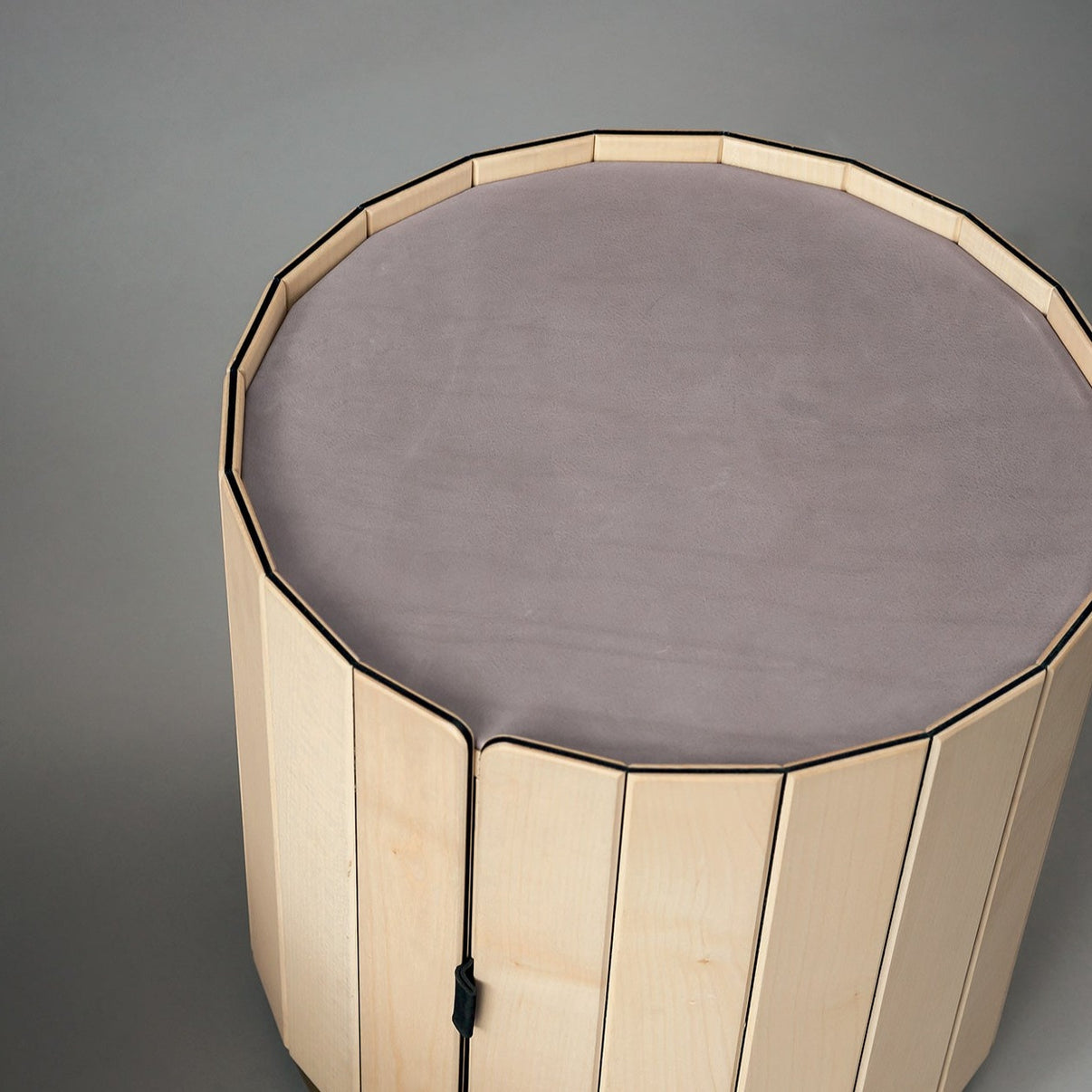 baxter - ninfea night table with leather top right fx – Gallery Design